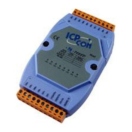 Icp Das 8 channel Isolated AC voltage Digital Input Module with Display, 80 to 250 VAC Inputs I ...